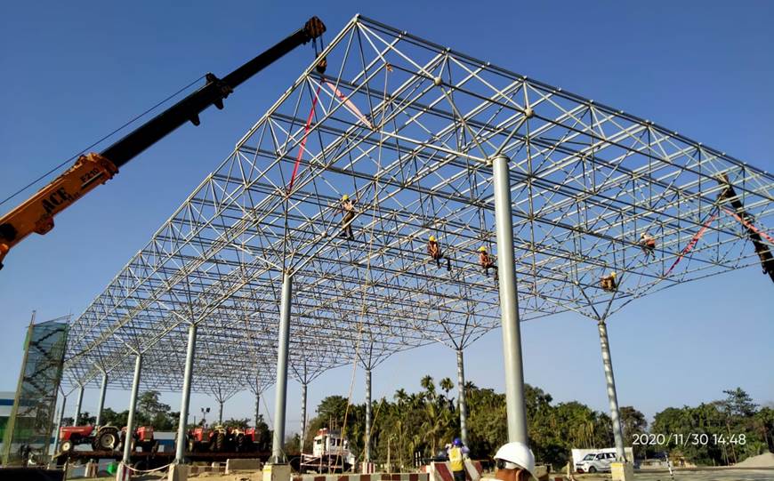 MetalKarma - Large span structure Spaceframe manufacturer India ...