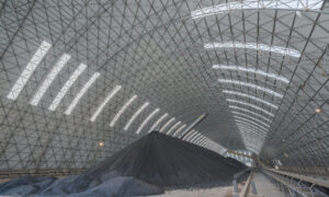 Coal Storage Shed Building Dome Stockpile | Lignite Bulk Storage Dome